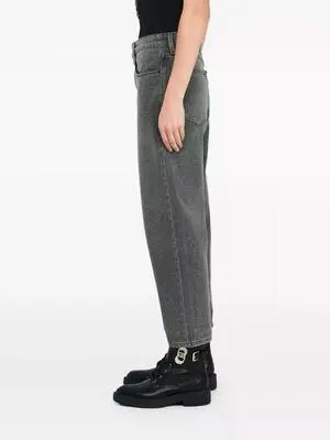 Liu Jo Ash Washed Cotton Straight-leg Jeans