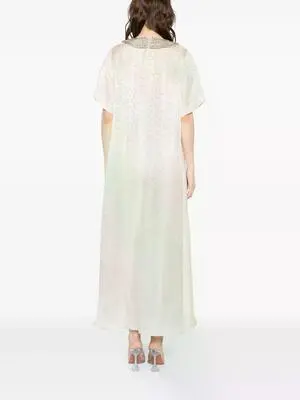 SHATHA ESSA Embellished Collar Dress