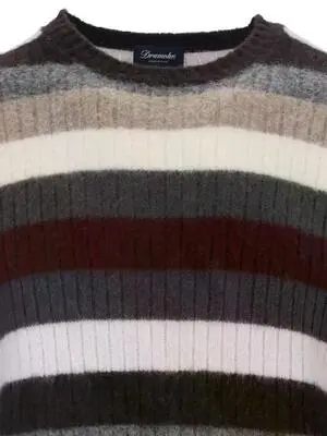 DRUMOHR Striped Wool Jumper - Grey