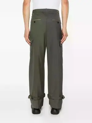Sacai Wide-leg Cargo Trousers