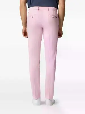 Brooks Brothers Cotton Trousers With Off-centre Fastening - Pink