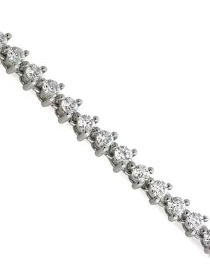 LARK & BERRY 14kt Gold Diamond Tennis Earrings - Silver