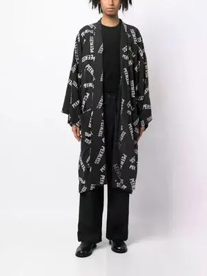 Visvim Slogan Print Wide-sleeve Jacket