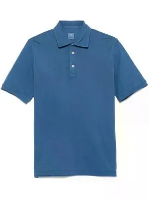 Fedeli Piqué Polo Shirt - Blue