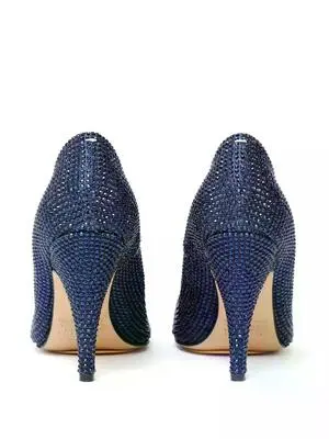 MAISON MARGIELA Tab Tabi 110mm Rhinestone-embellished Pumps - Blue