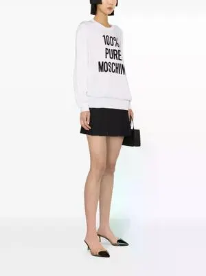 Moschino Slogan Intarsia-knit Jumper