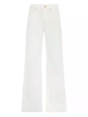 7 For All Mankind Lotta Wide-leg Jeans - White