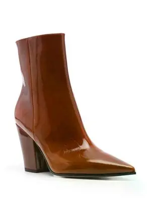 GIANVITO ROSSI Patent Leather Ankle Boots
