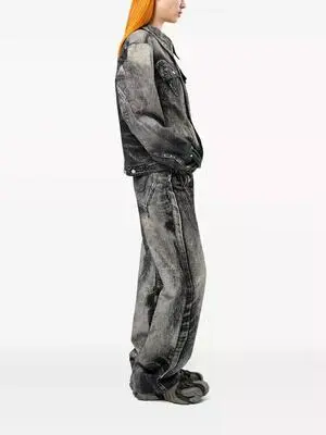 Camper Abstract Pattern Wide Leg Jeans