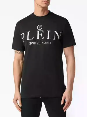 Philipp Plein Logo Print T-shirt - Black