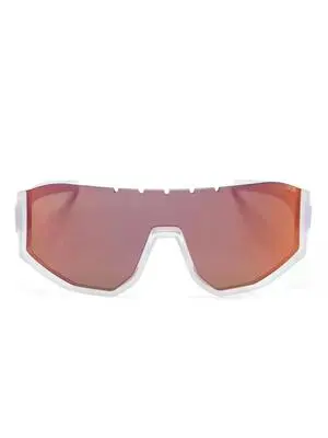 Dita Shield-frame Sports Sunglasses - White