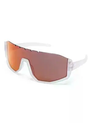 Dita Shield-frame Sports Sunglasses - White