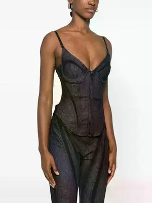 MUGLER Denim Corset