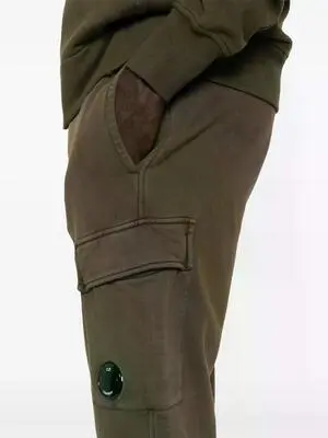C.P. COMPANY Lens-detail Fleece Track Pants - Green