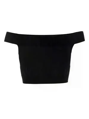 Alexander McQueen Off-the-shoulder Cropped Top