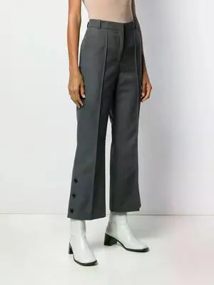Rokh Wide-leg Tailored Trousers With Button Detail