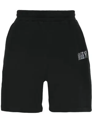 AWAKE NY Logo Embroidered Track Shorts - Black