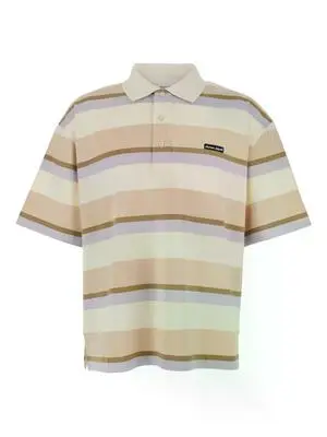 Maison Kitsuné Striped Polo Shirt - Neutrals