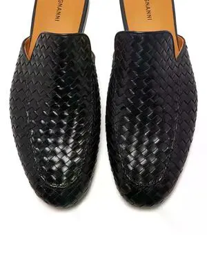 Magnanni Woven Leather Slip-on Slippers