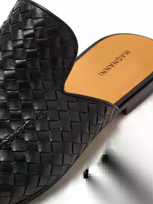 Magnanni Woven Leather Slip-on Slippers