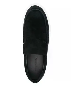 JAMES PERSE Coastal Suede Slip-on Sneakers - Black