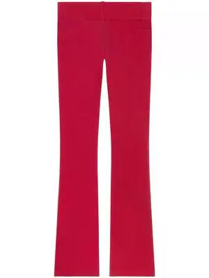 COURREGES Bootcut Trousers With Belted Waist - Red