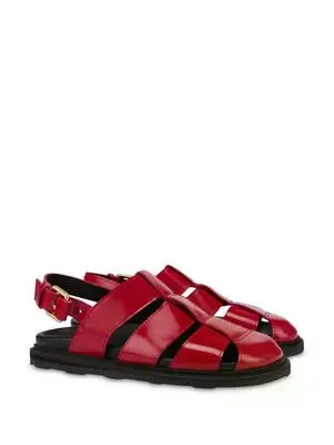 Moschino Caged Sandals - Red