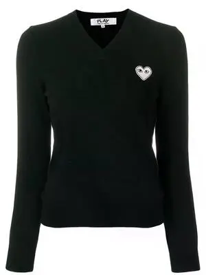 Play Comme Des Garcon Applique Sweaters For Women