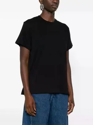 Studio Nicholson Cotton T-shirt With Rear Logo - Black