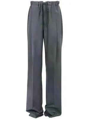 MAISON MARGIELA Moiré-effect Straight-leg Trousers