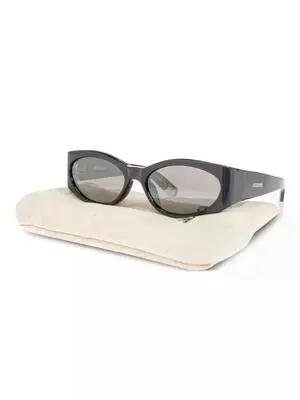Jacquemus Oval Frame Sunglasses - Black
