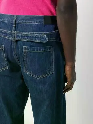 BIANCA SAUNDERS Wide-leg Denim Trousers