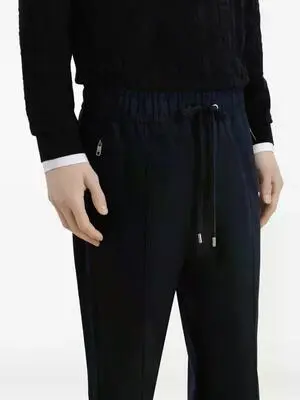 Dolce & Gabbana Navy Elasticated Waistband Trousers