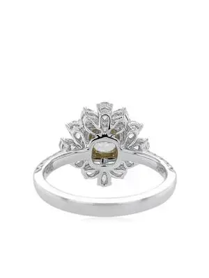 HYT JEWELRY 18kt White Gold Diamond Band Ring