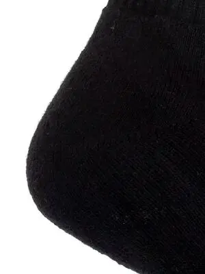 Versace 90s Logo Motif Crew Socks - Black