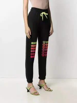 IRENEISGOOD Slogan Drawstring Tracksuit Bottoms