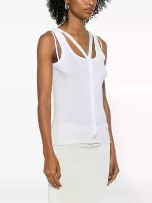 Helmut Lang Strap Racer Tank Top - White