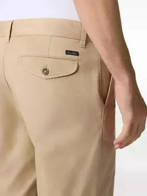 Brooks Brothers Stretch Cotton Bermuda Shorts - Neutrals