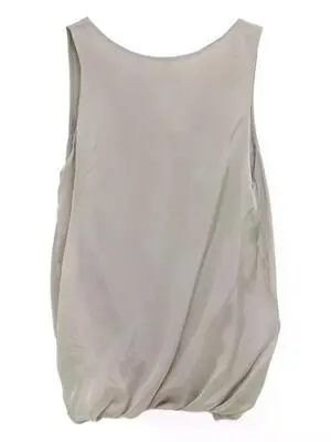 LAUREN MANOOGIAN Sleeveless Scoop Neck Top - Grey