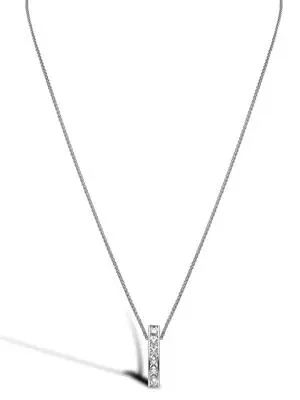 PRAGNELL 18kt White Gold Diamond Single Row Pendant
