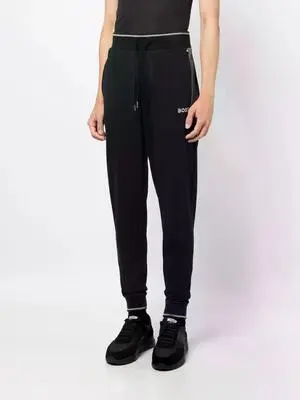 BOSS Logo-embroidery Cotton Track Pants