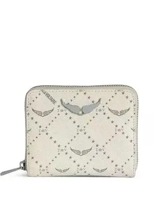 Zadig&Voltaire Mini Zv Monogram Wallet - Neutrals