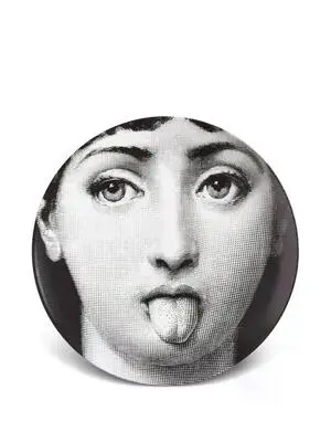 FORNASETTI Tema E Variazioni N82 Decorative Plate - Black