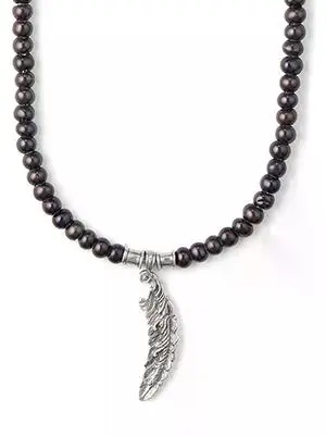 Emanuele Bicocchi Feather Charm Necklace