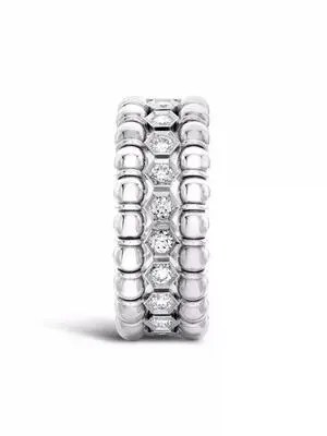 PRAGNELL 18kt White Gold Diamond Expandable Ring - Silver