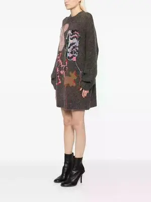 JNBY Floral Intarsia Knit Dress