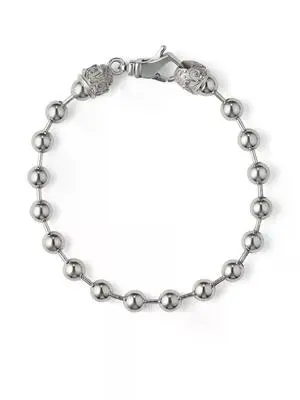 Emanuele Bicocchi Beaded Chain Bracelet - Silver