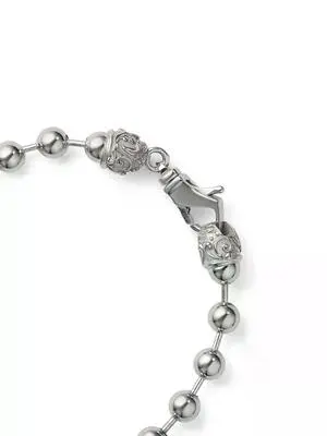 Emanuele Bicocchi Beaded Chain Bracelet In Sterling