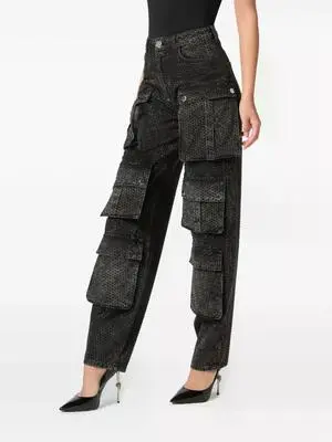Philipp Plein Embellished Cargo Jeans