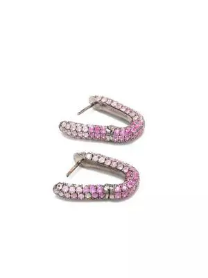 SELIM MOUZANNAR Link Sapphire Earrings - Silver